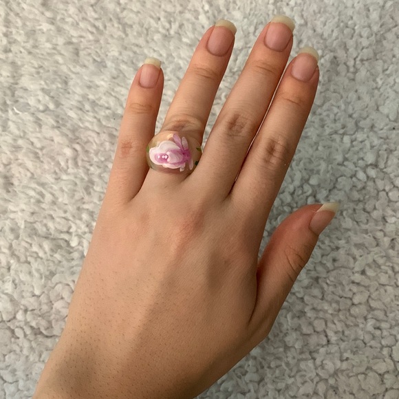 Jewelry | Clear Resin Dome Ring | Poshmark
